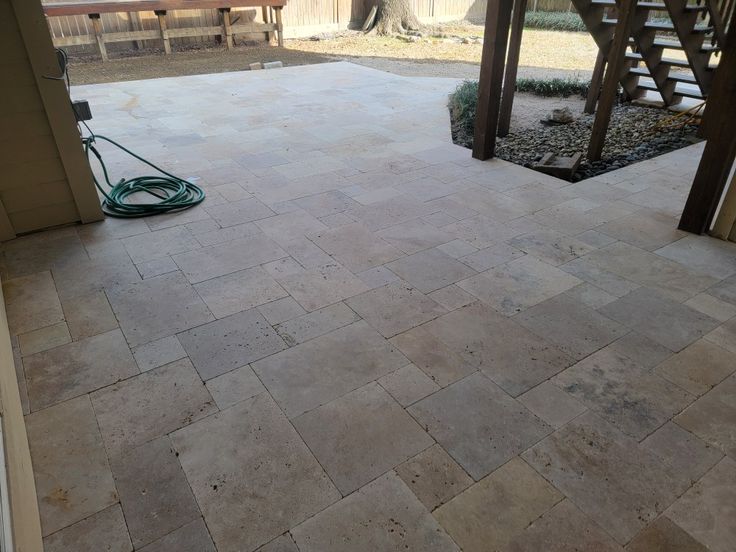 Travertine Patios - Stevens Landscaping Services