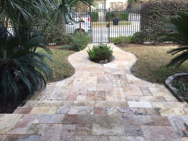 Travertine Patios - Stevens Landscaping Services